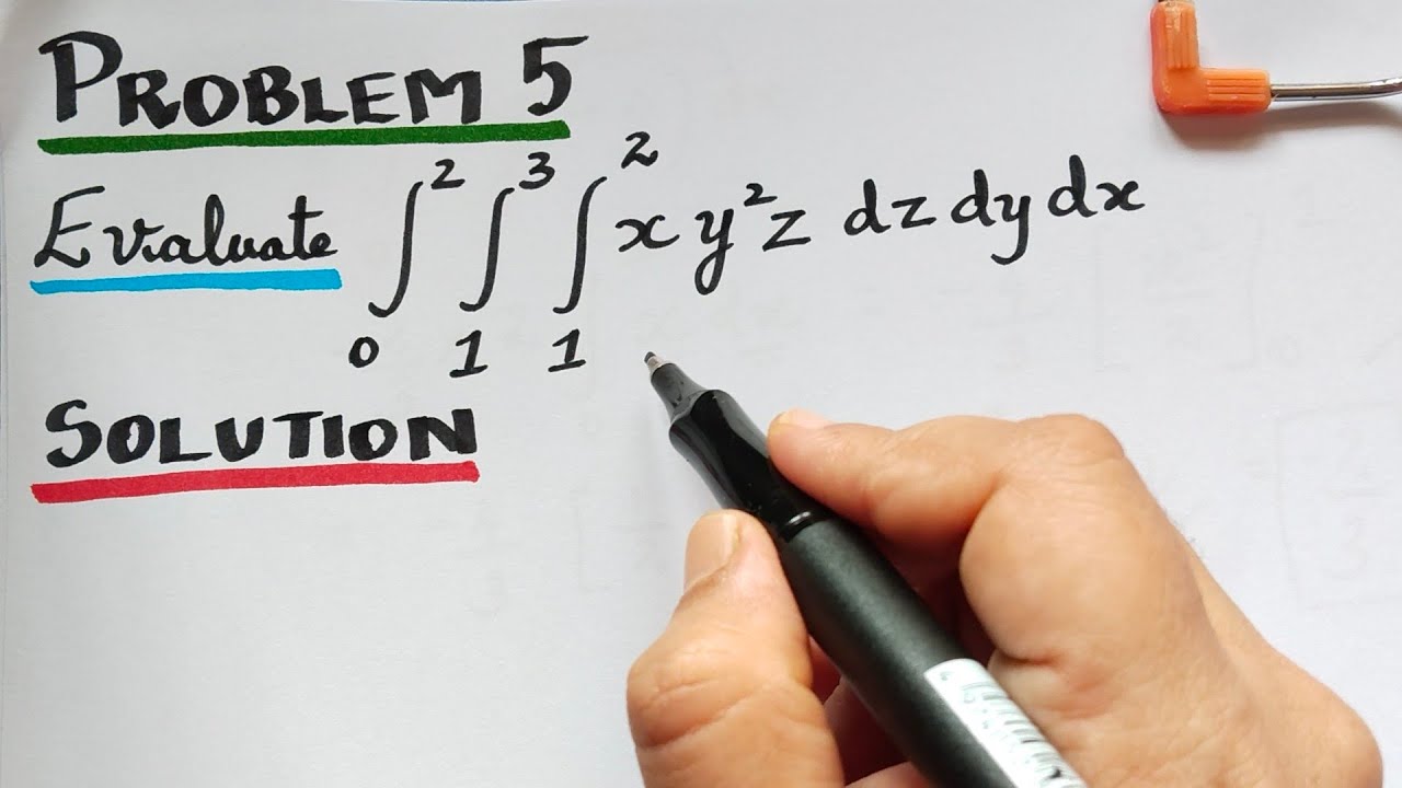 triple integrals|| problem 5 || multiple integrals|| integral calculus ...