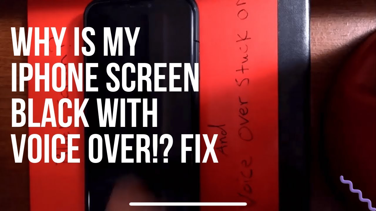 Fix iPhone 10 11 12 Pro Black Screen Talking with Voice Over Stuck on ...