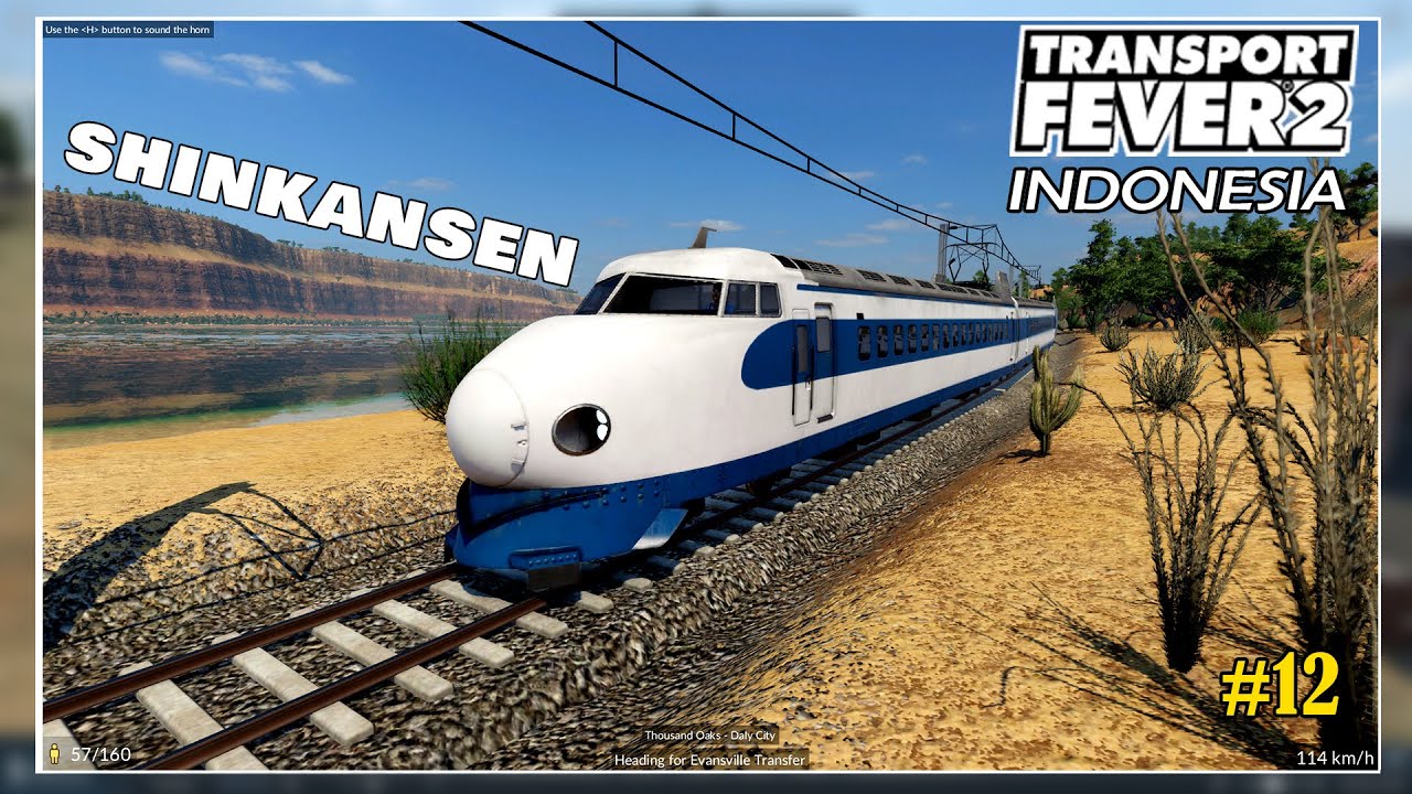 Kereta cepat Shinkansen | Transport Fever 2 Indonesia | Episode 12 ...