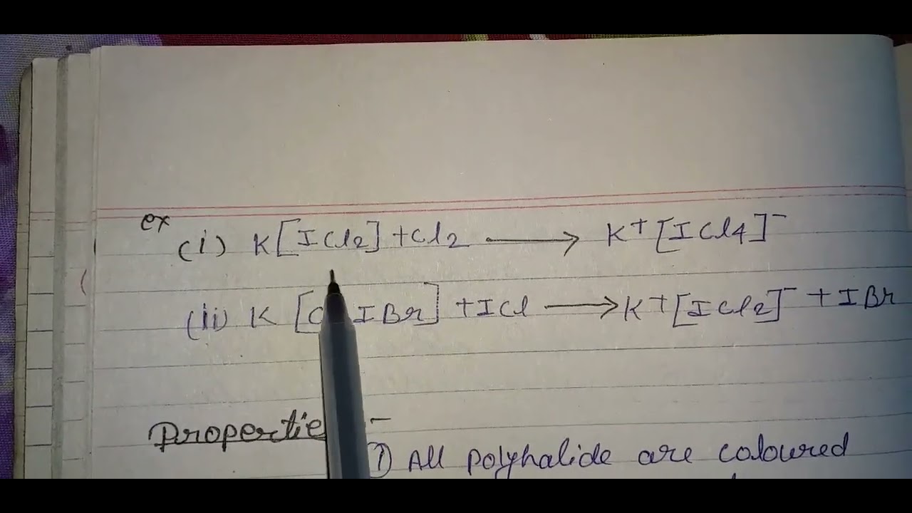 Polyhalide Ions , Preparation Method and Properties - YouTube