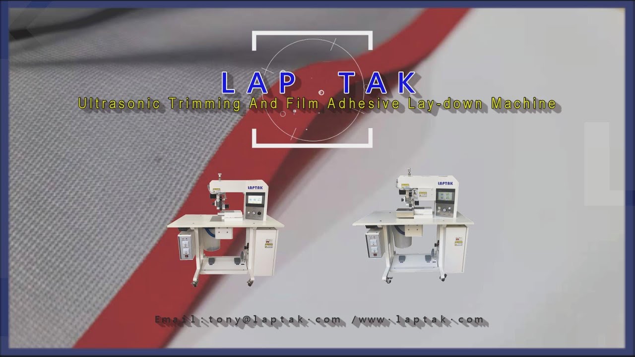 Ultrasonic Trimming And Film Adhesive Lay down Machine - YouTube