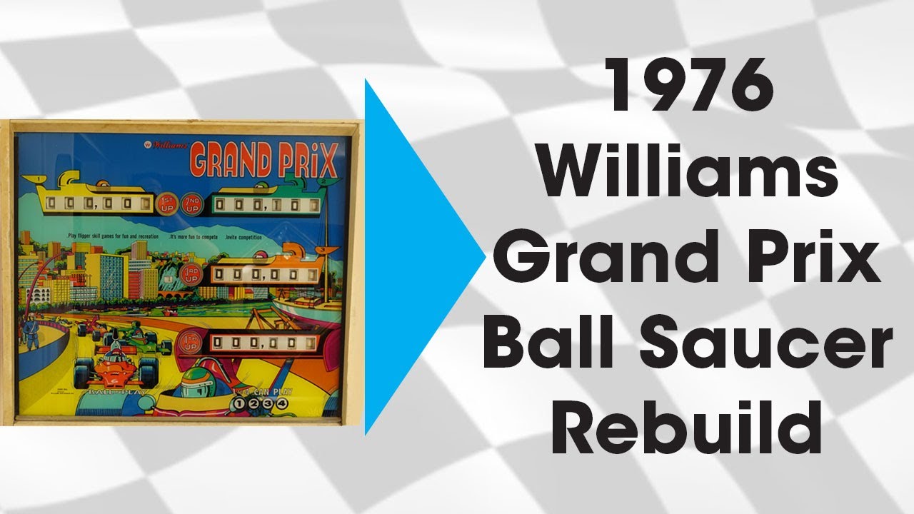 1976 Williams Pinball Grand Prix Ball Saucer Rebuild - YouTube