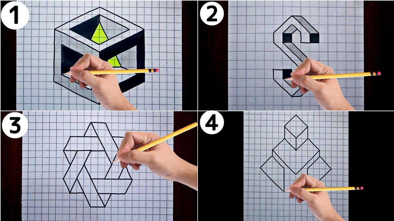 Graph Paper Drawing Ideas