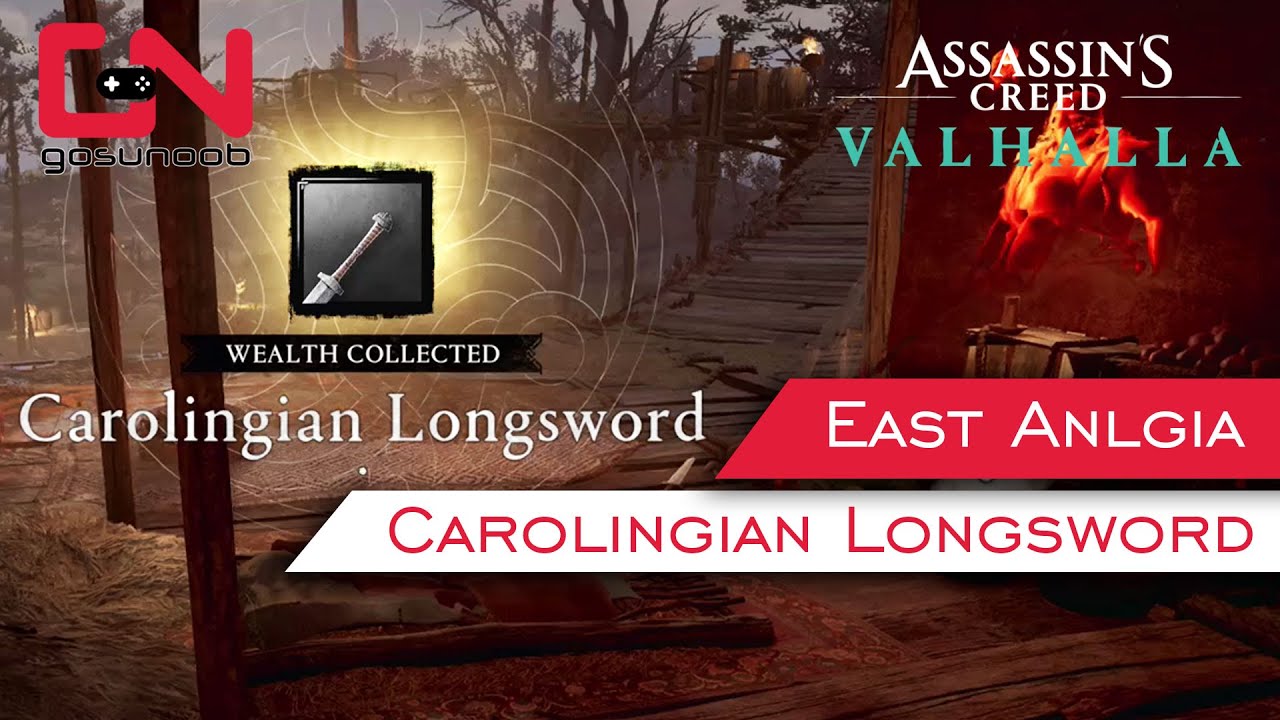 AC Valhalla East Anglia Gear Wealth - Carolingian Longsword Weapon ...