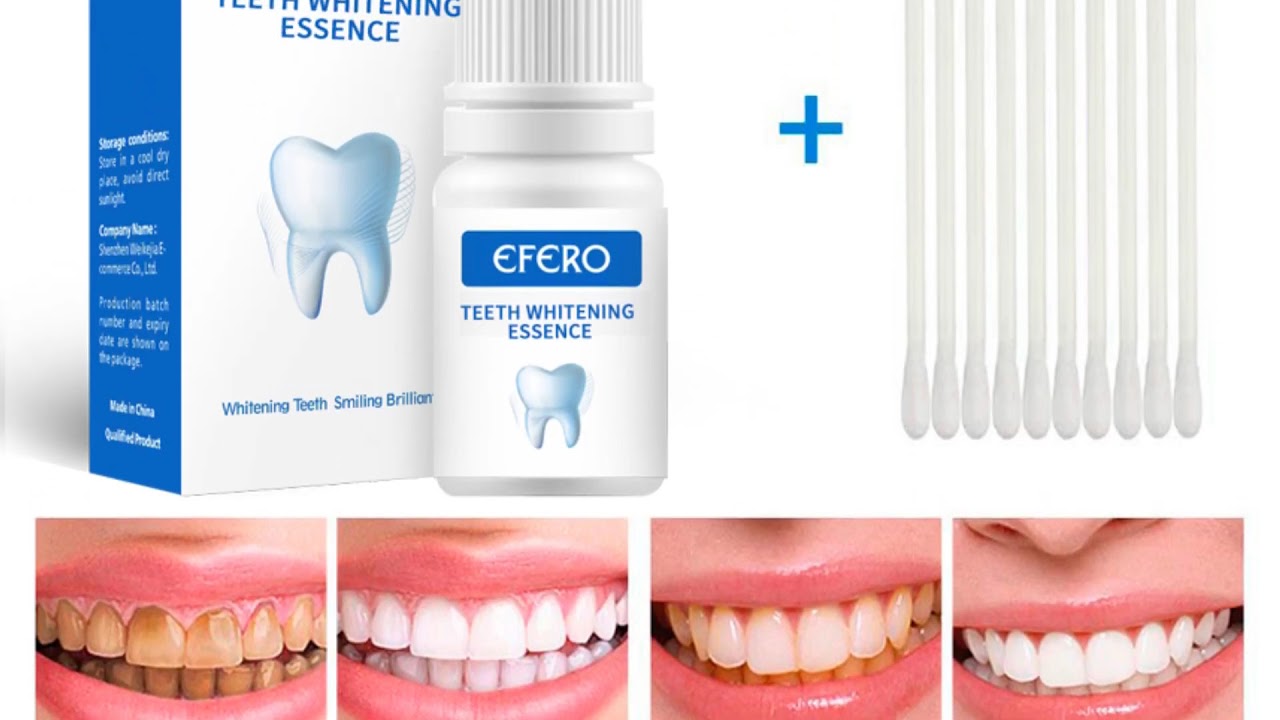 EFERO Teeth Whitening Serum Gel Dental Oral Hygiene Effective Remove - YouTube