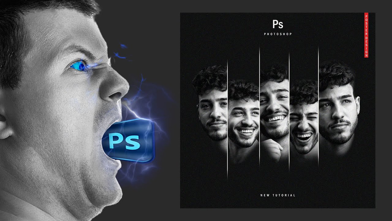 Creative Poster Design idea Photoshop Tutorial - YouTube