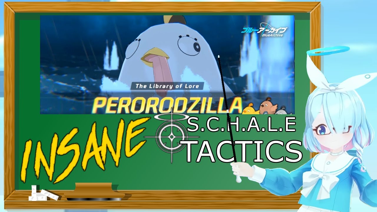 SCHALE Raid Tactics - Perorodzilla Insane Guide [Blue Archive] - YouTube