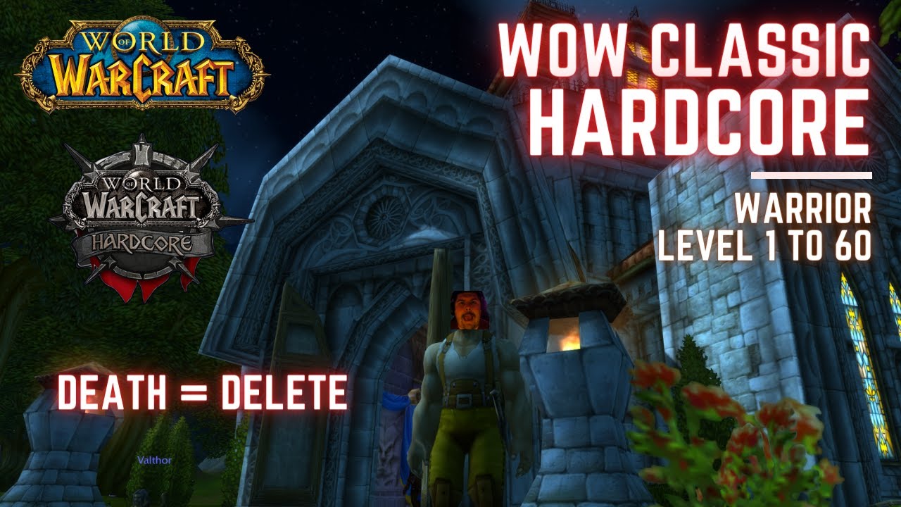 Classic WoW - Hardcore Warrior - Level 43 to 44 - YouTube