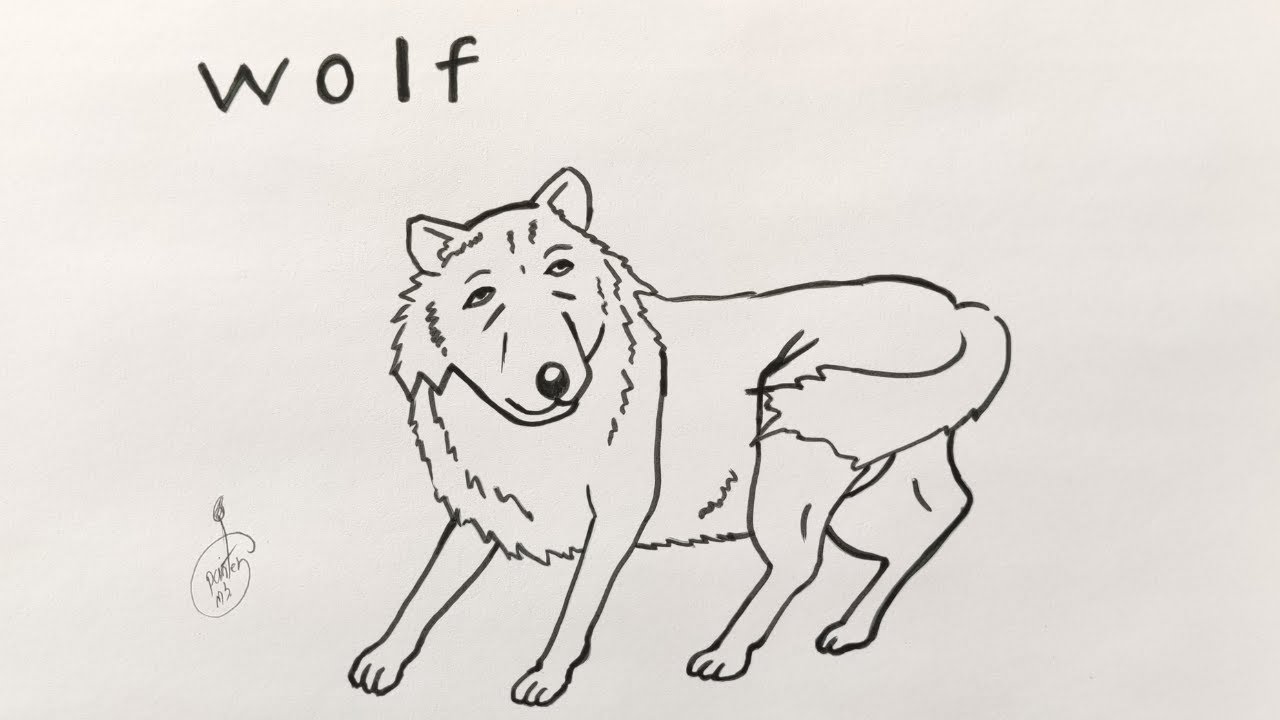 How to Turn Words WOLF into Cartoon for Kids | Let's Learn drawing Art ...