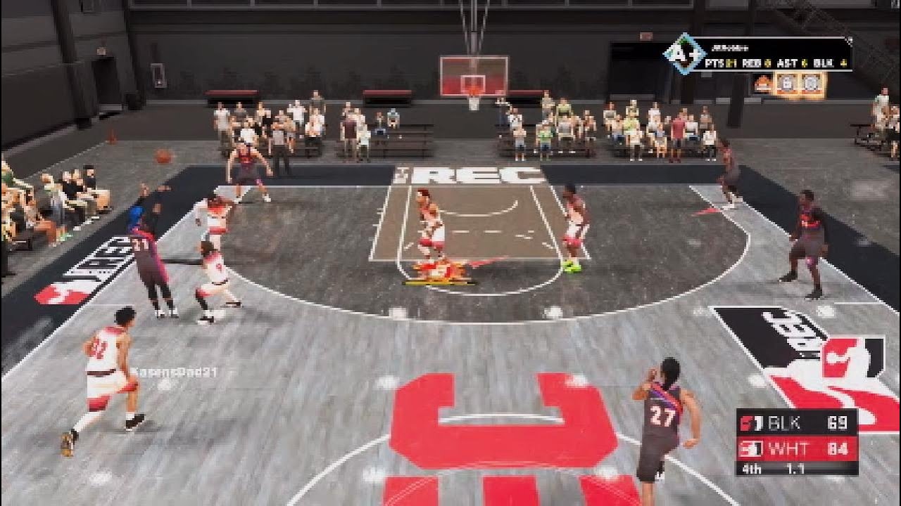 2K23 Rec Solo Blocks and Contact Dunk on Center 😂😈!!! - YouTube