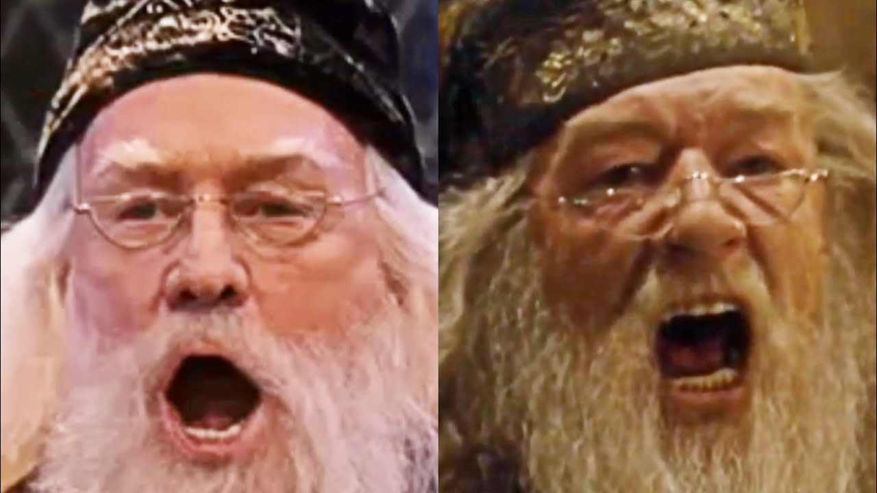 Both Dumbledore’s yelling SILENCE! - YouTube
