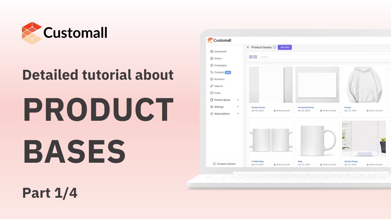 Customall Product Bases Guide - YouTube