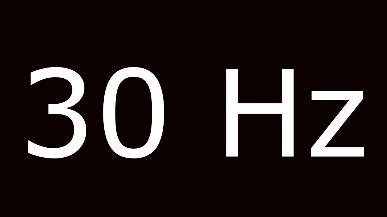 30 Hz Frequency Test YouTube