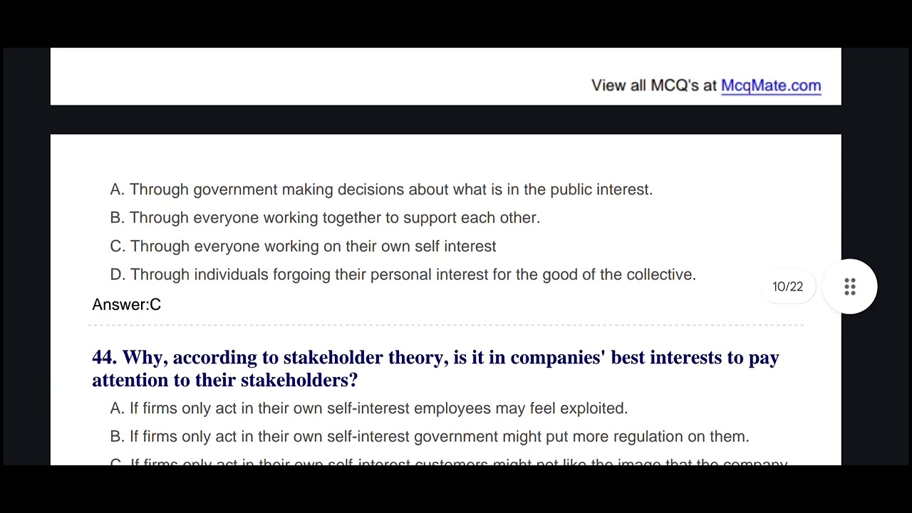 Corporate Governance &CSR Mcq question&answer BBA nep 6 sem lucknow ...