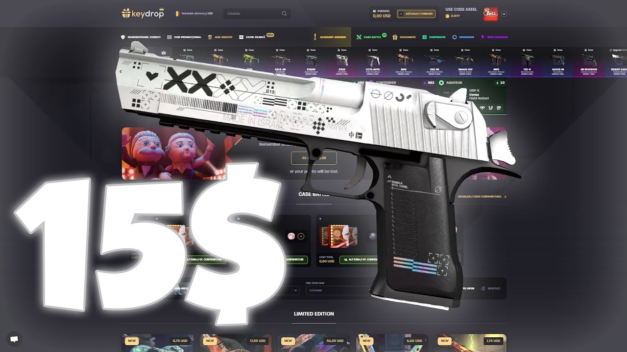 DE LA 15$ LA UN DESERT EAGLE PRINTSTREAM?! (KEYDROP) - YouTube