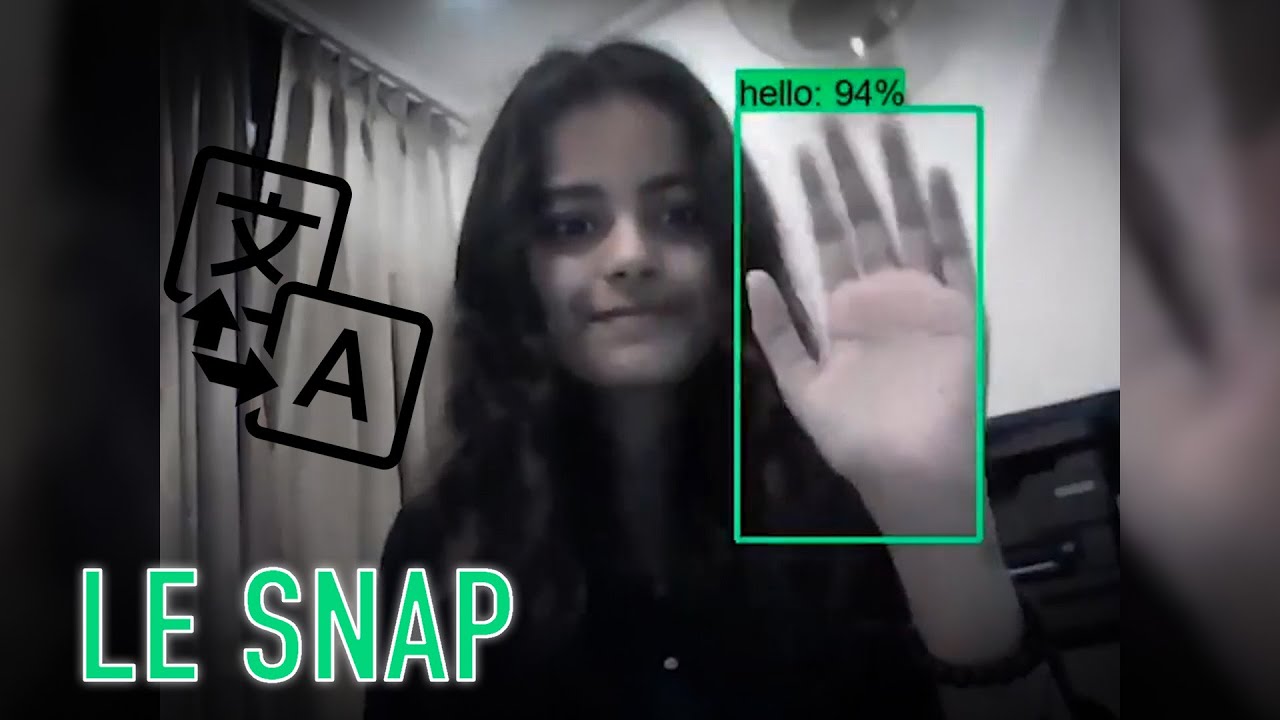 Le Snap #61 : l’IA au service de la langue des signes - YouTube