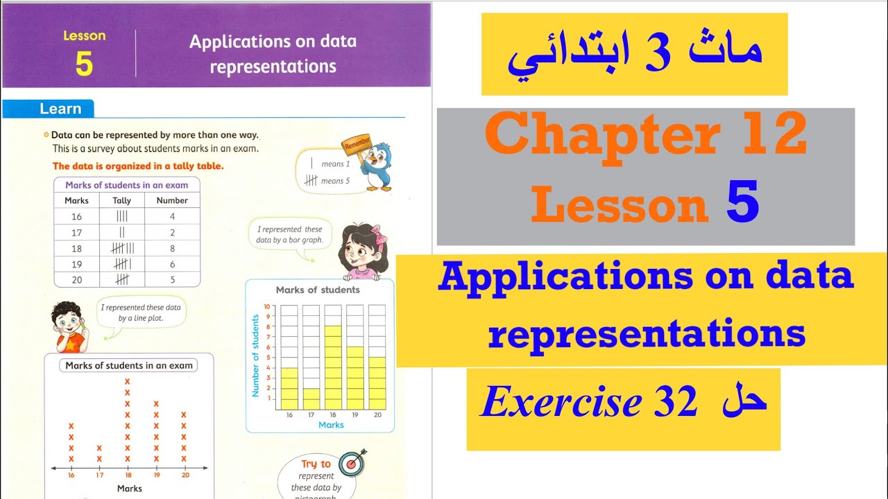 Math Grade 3 / Chapter 12 / Lesson 5 / applications on data ...