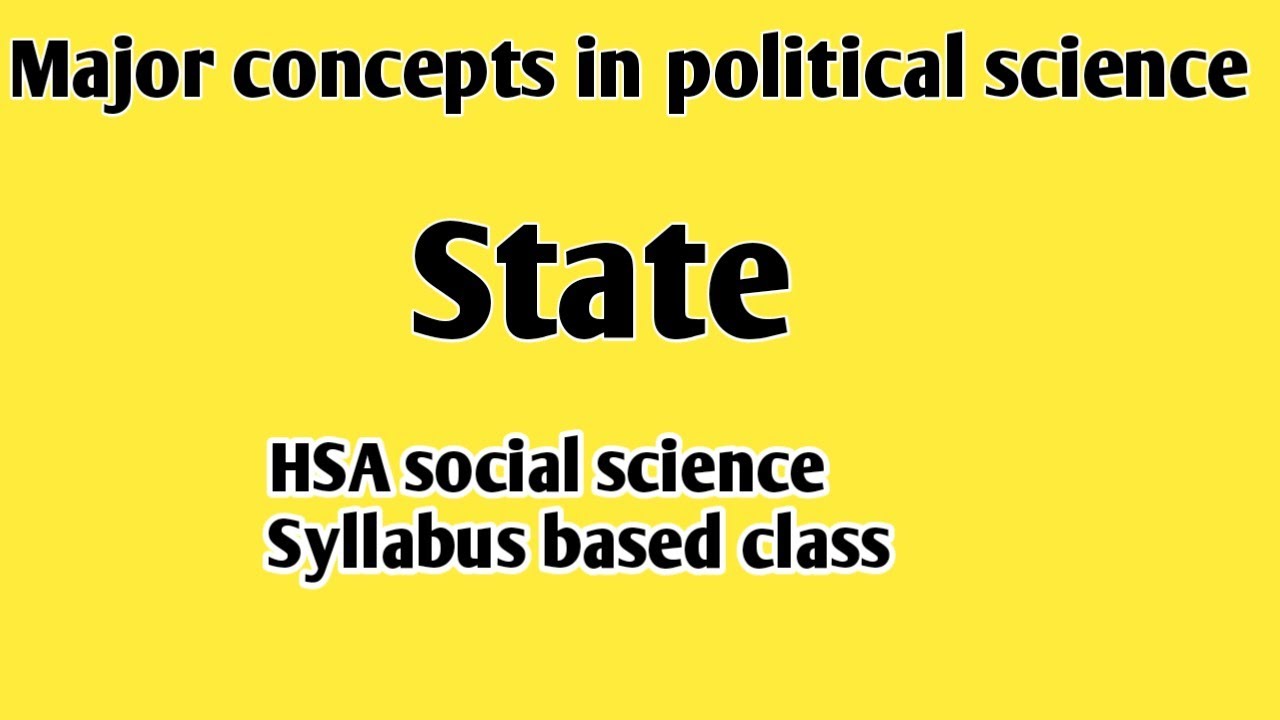 political science major concepts political science:state - YouTube