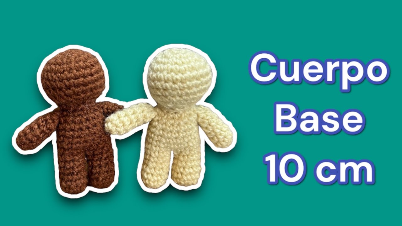 Como tejer Cuerpo base 10cm amigurumi paso a paso tejido crochet ...