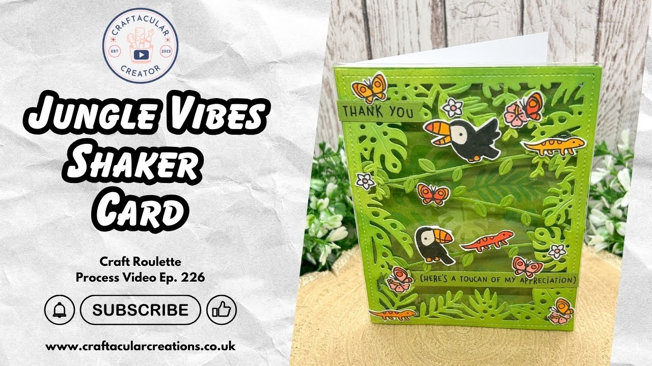 Making A Jungle Vibes Shaker Card - YouTube