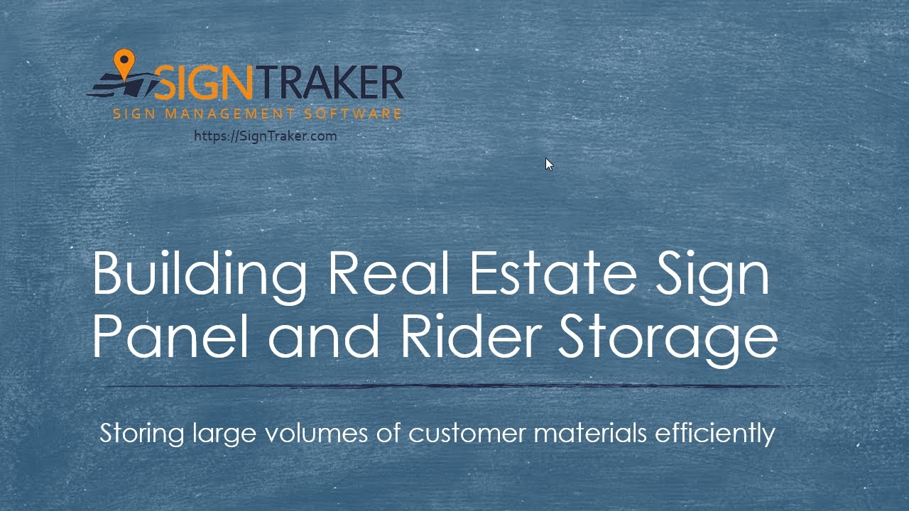 Building Real Estate Sign Storage Shelving - YouTube