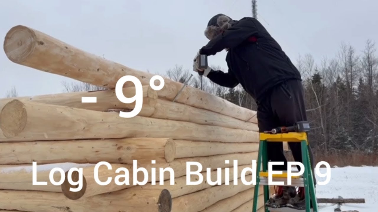 Log Cabin Build EP 9 - YouTube
