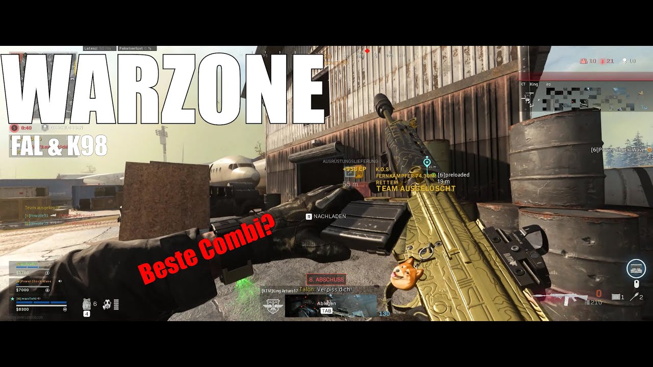 FAL & K98 in WARZONE beste COMBI? - YouTube