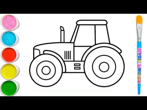 How to draw a ferma Trector Drawing, Painting and Colouring for kids ...