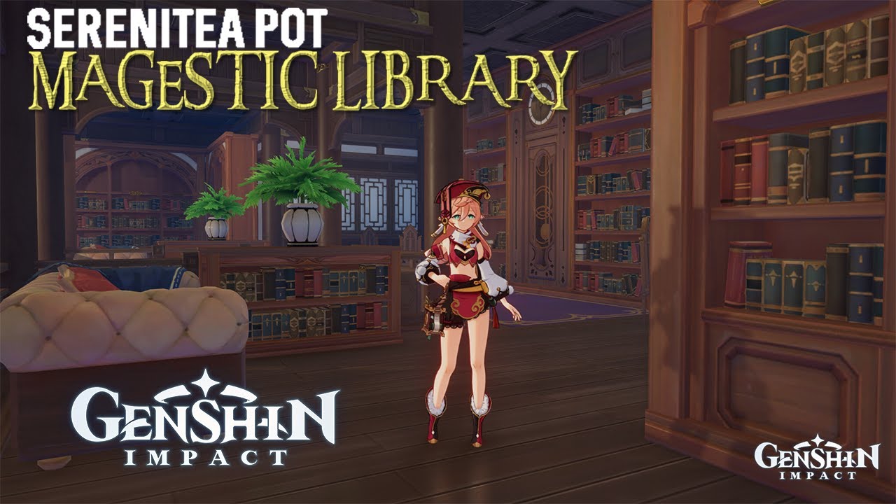 Genshin Impact | Gorgeous Library | Serenitea Pot | Relajatetera ...