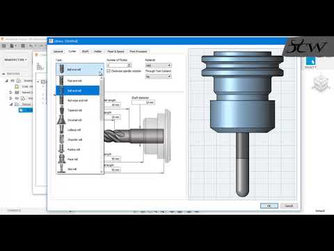 Autodesk Fusion : Creating Milling Tool - YouTube