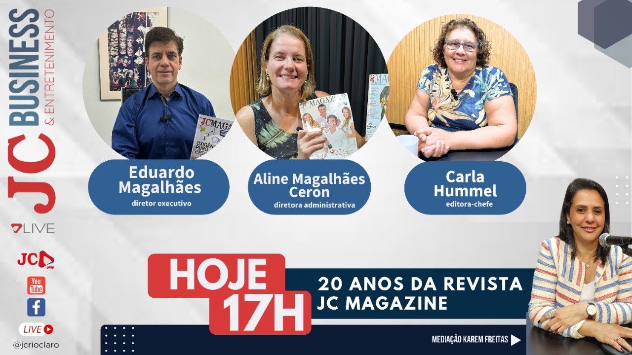 JC BUSINESS: 20 anos da revista JC Magazine - YouTube