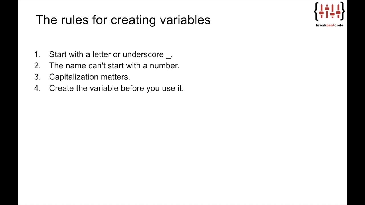 Creating your own variables in EarSketch - YouTube