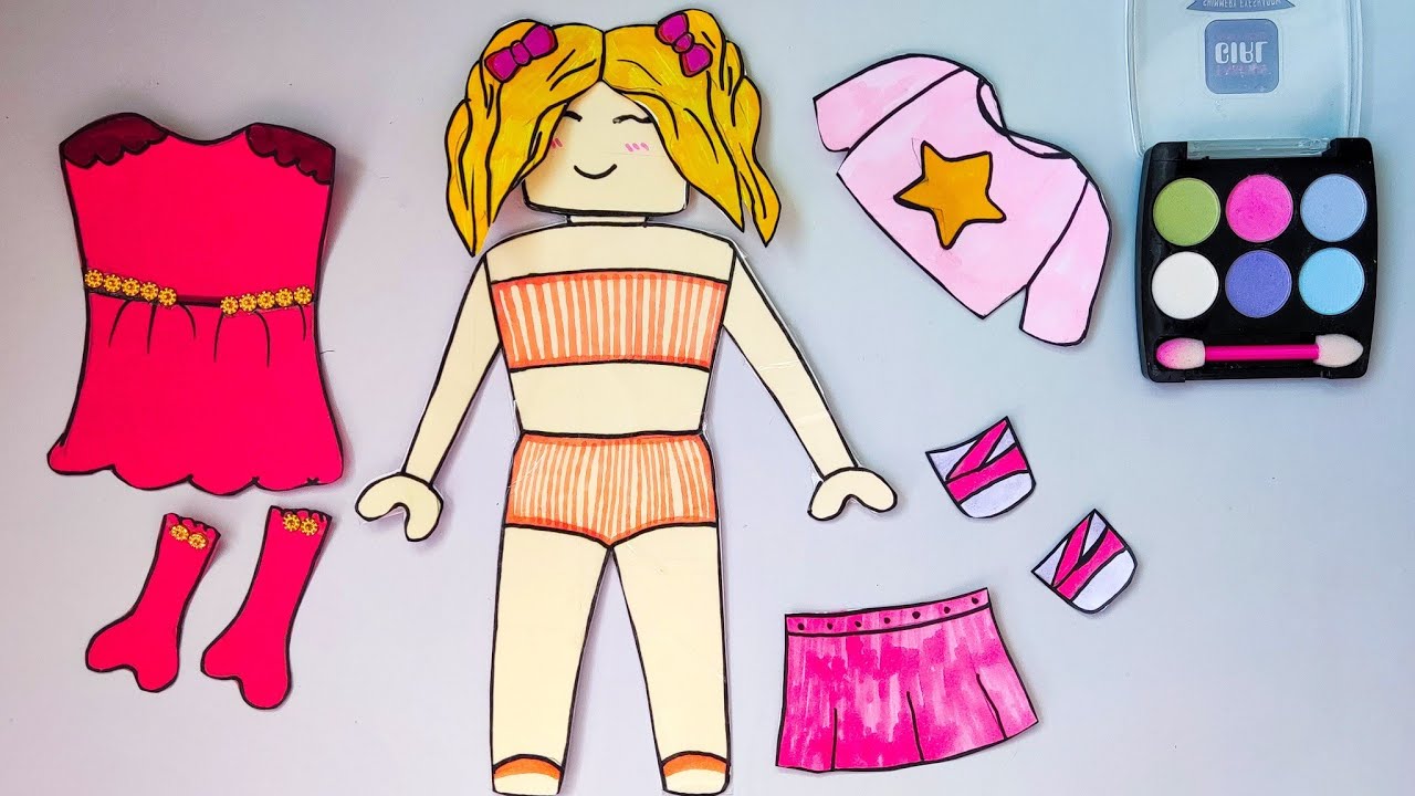[ paper diy ] choosing outfits for roblox👚 TUTORIAL | Paper ideas - YouTube