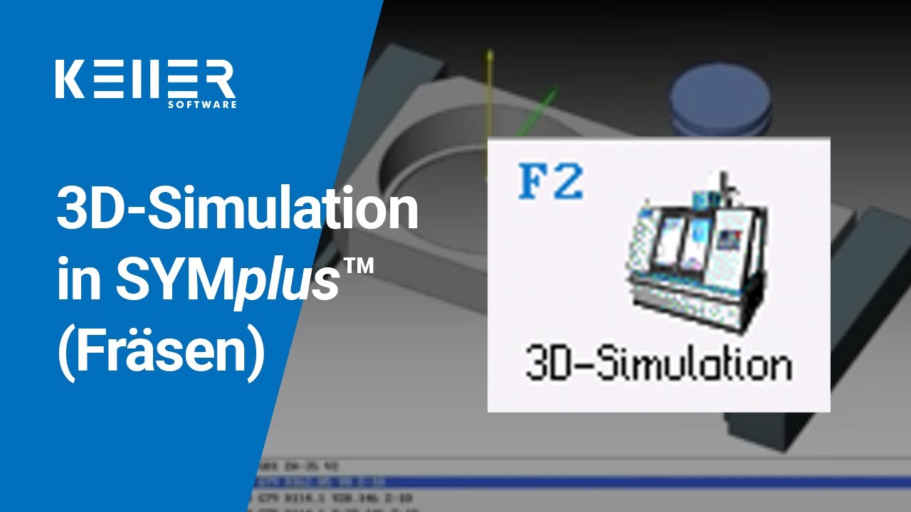3D-Simulation in SYMplus™ (Fräsen) - YouTube