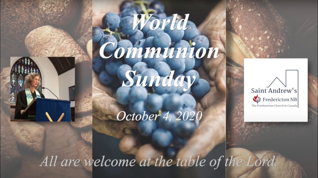 World Communion Sunday (Oct. 4, 2020) - YouTube
