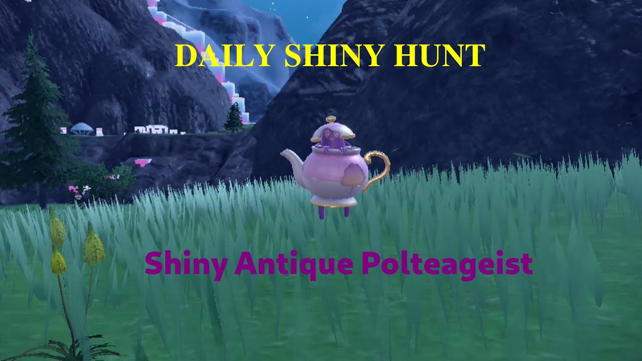 How to catch Shiny Antique Polteageist - Daily Shiny Hunt - YouTube