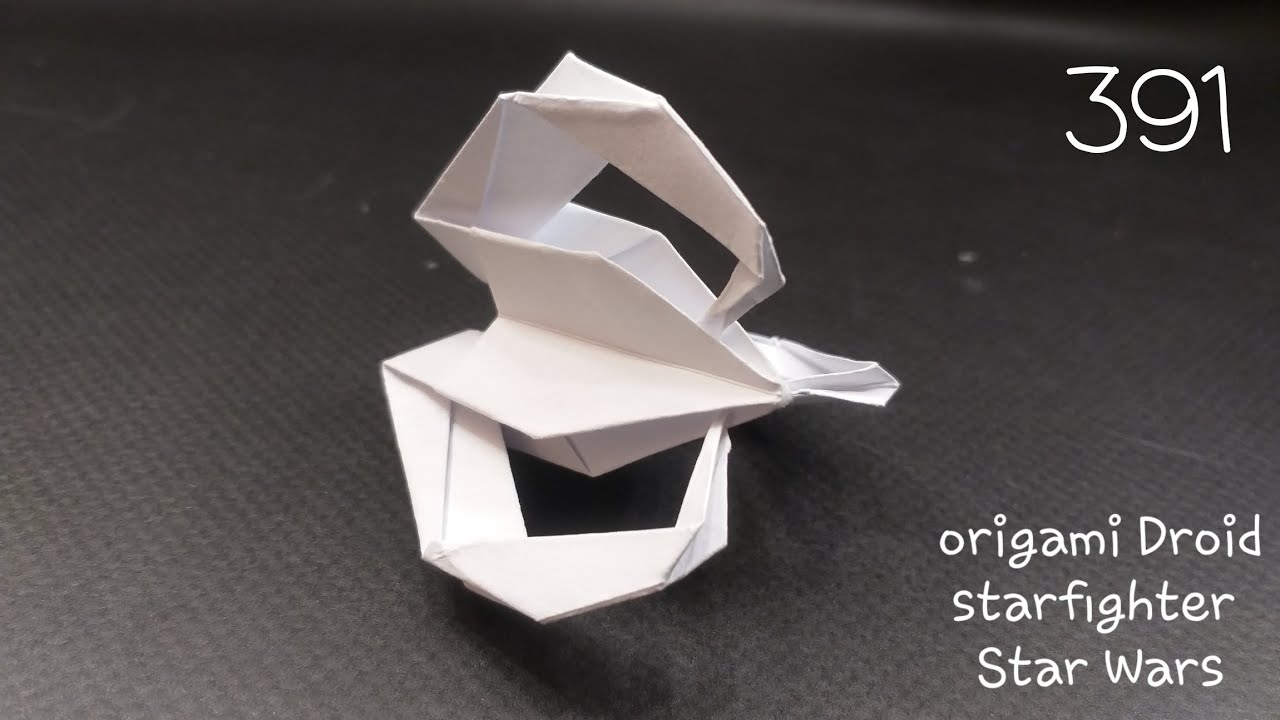 Орігамі дроїд винищувач Зоряні війни origami Droid starfighter Star ...
