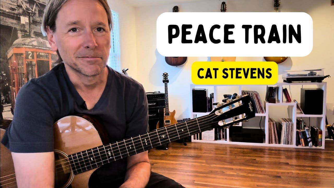 How to play - Peace Train guitar lesson by: Cat Stevens TABS available ...