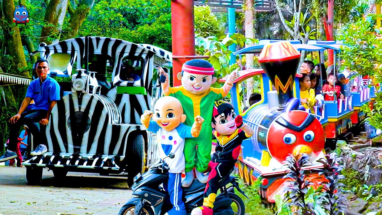 KERETA API ODONG ODONG vs KERETA API ANGRY BIRD🔥BADUT BADUT JOGET LAGU ...