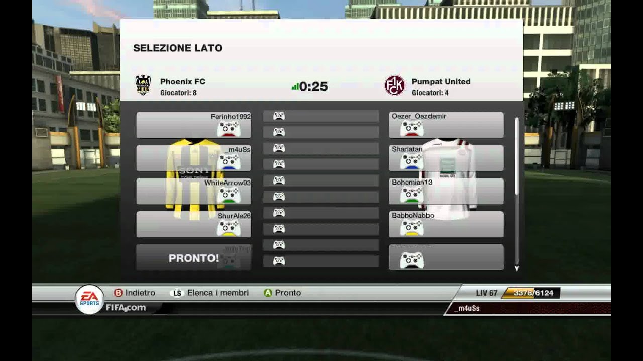 [PC] FIFA 12 - Pro Club - Pumpat United PRIMO CLUB ITALIANO AL MONDO ...