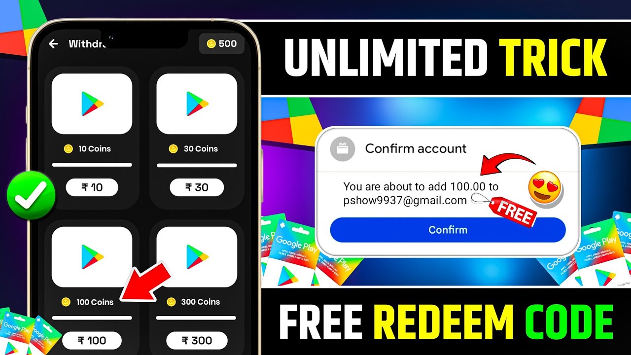 100% Free Google Play Redeem Code | Free Redeem Code | Free Redeem Code ...