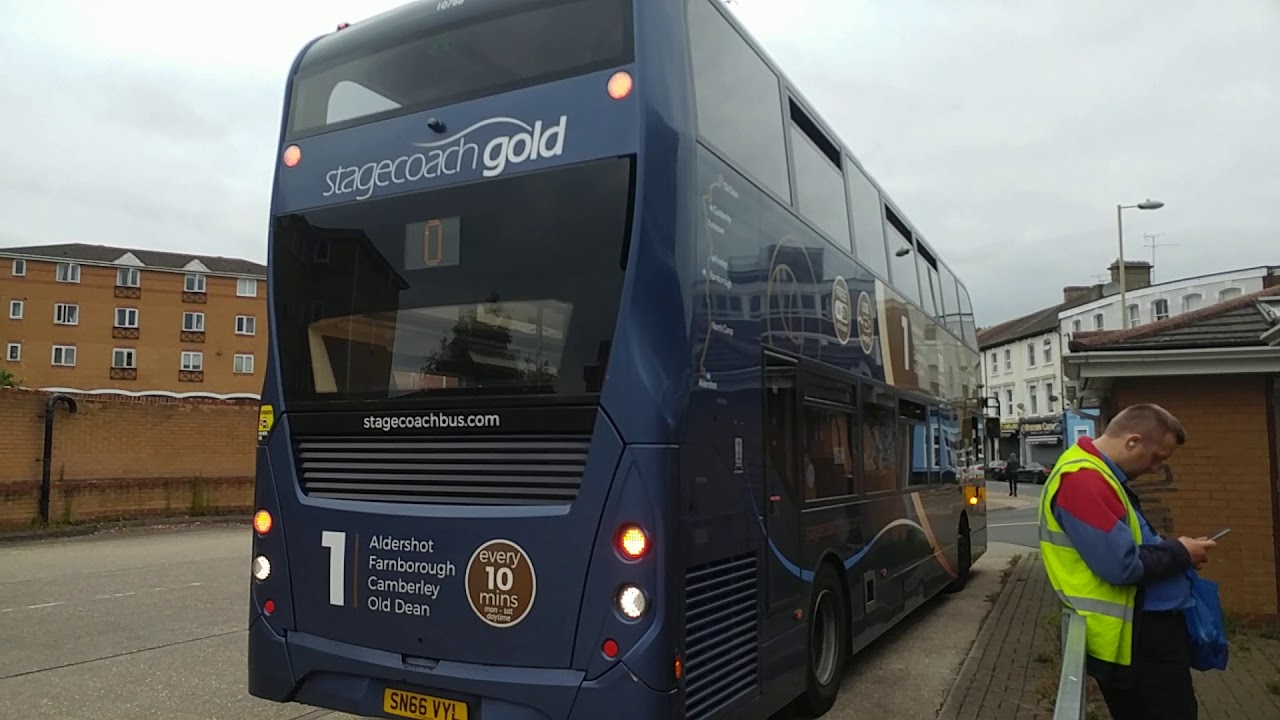 Here is a sorry not in service bus in Aldershot - YouTube