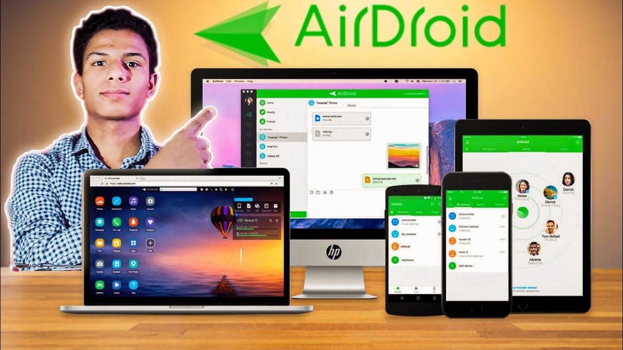 تطبيق AirDroid لمراقبة الهاتف بشكل كامل ! - YouTube