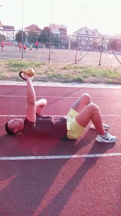 Lying Kettlebell Tricep Extension - YouTube