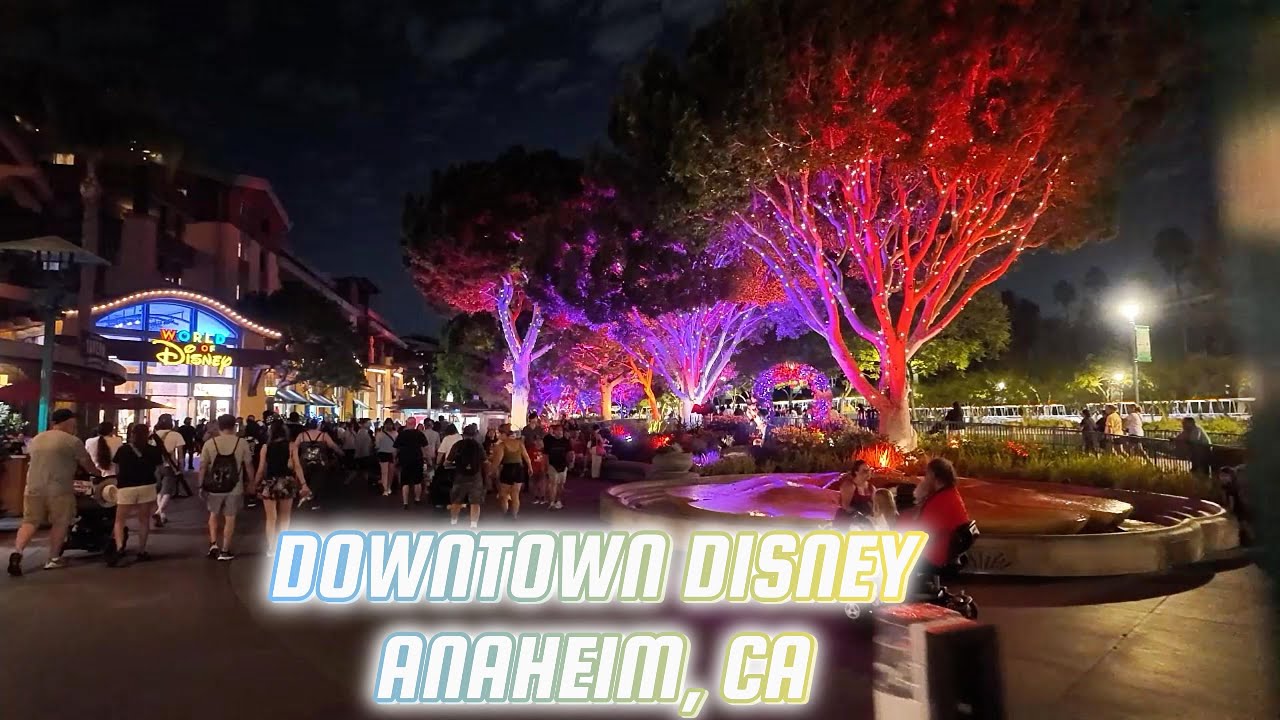 Escape to the Magic of Downtown Disney at Night In 4K - YouTube