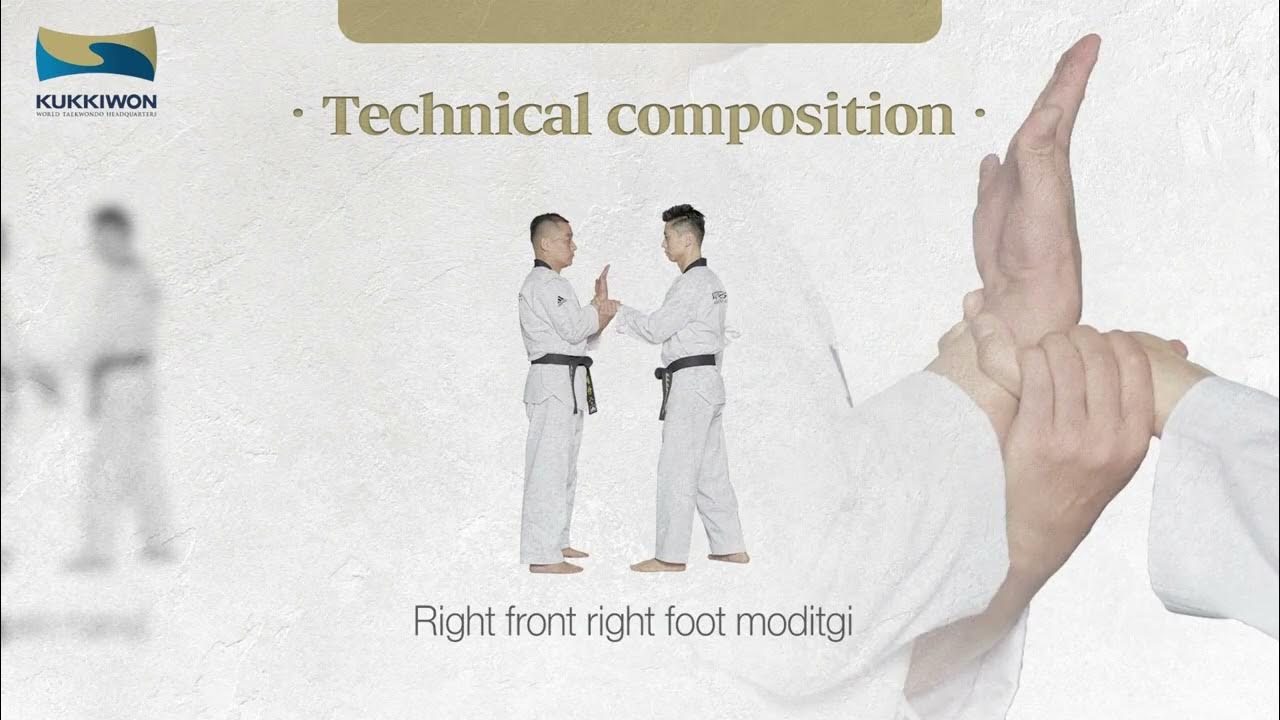 Kukkiwon TKD Self Defense - Poomsae 05 - Taegeuk 5 jang application. - YouTube