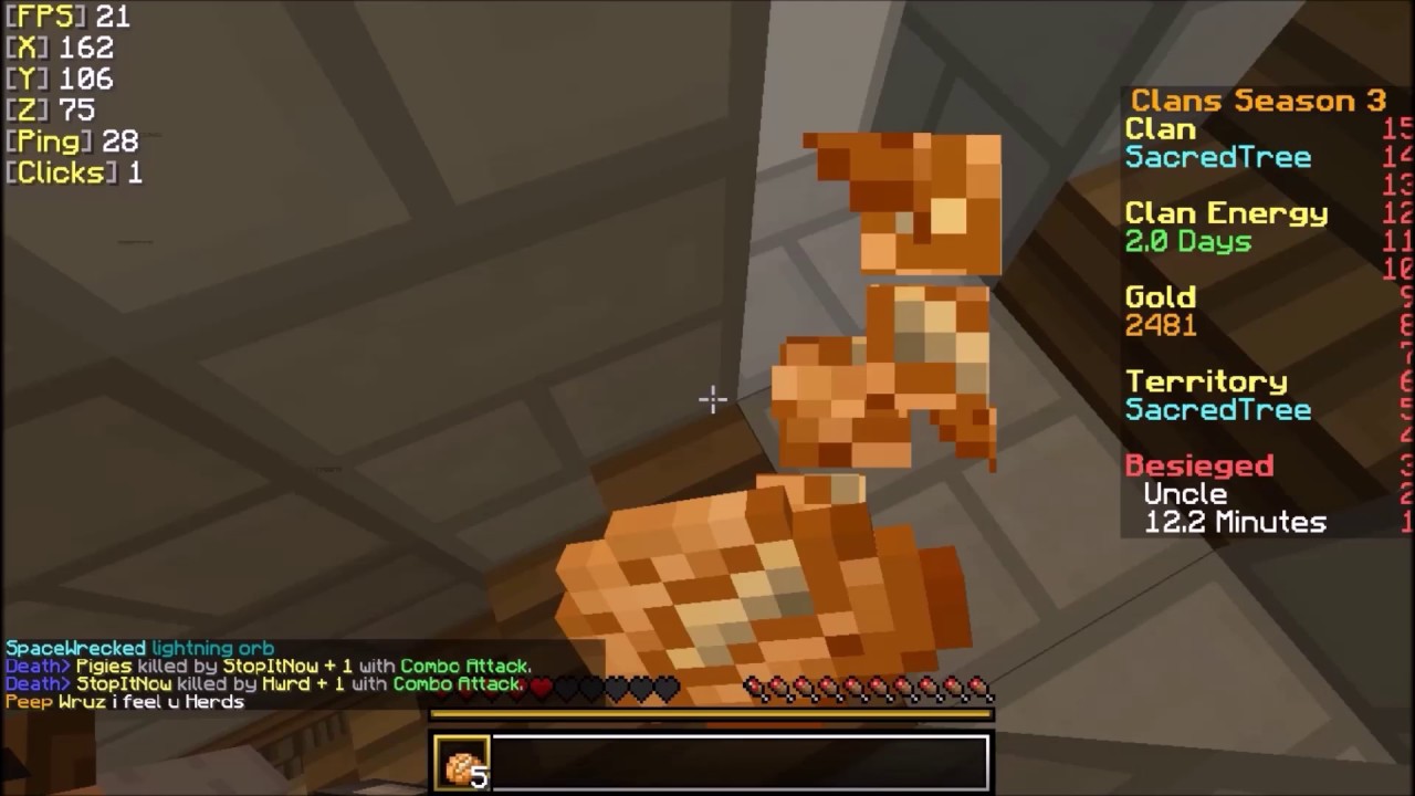 We got Invaded by 2 Clans l Mineplex Clans l w/ Sacred Tree - YouTube