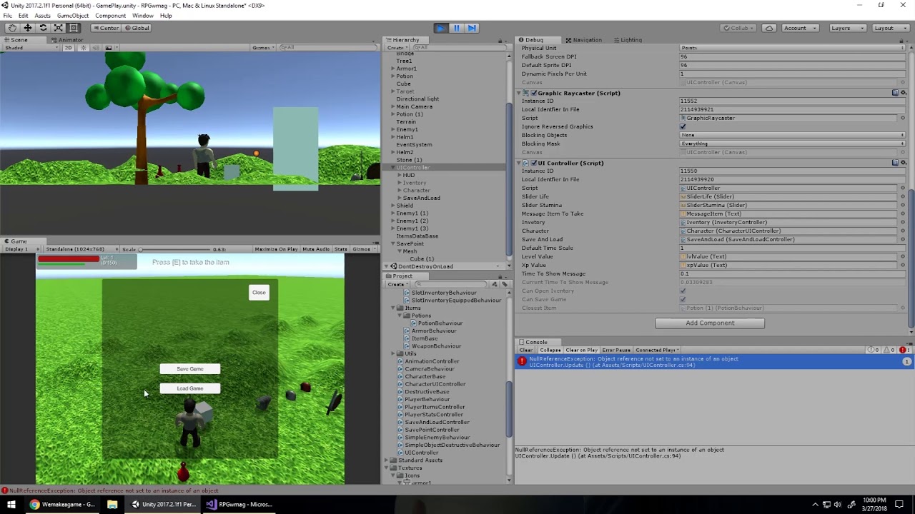 Criando um RPG na UNITY - #62 - Load inventário - YouTube