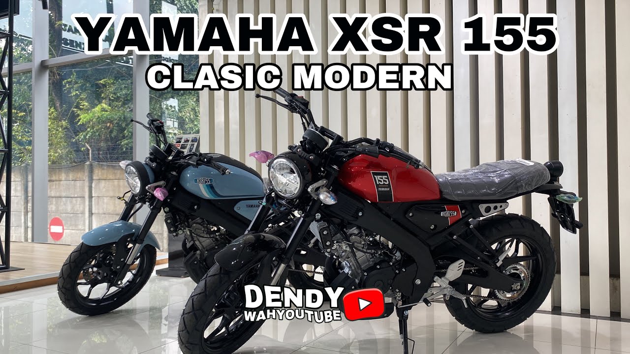 YAMAHA XSR 155 CC Metallic Red Dan Dull Blue || MOTOR CLASSIC MODERN ...