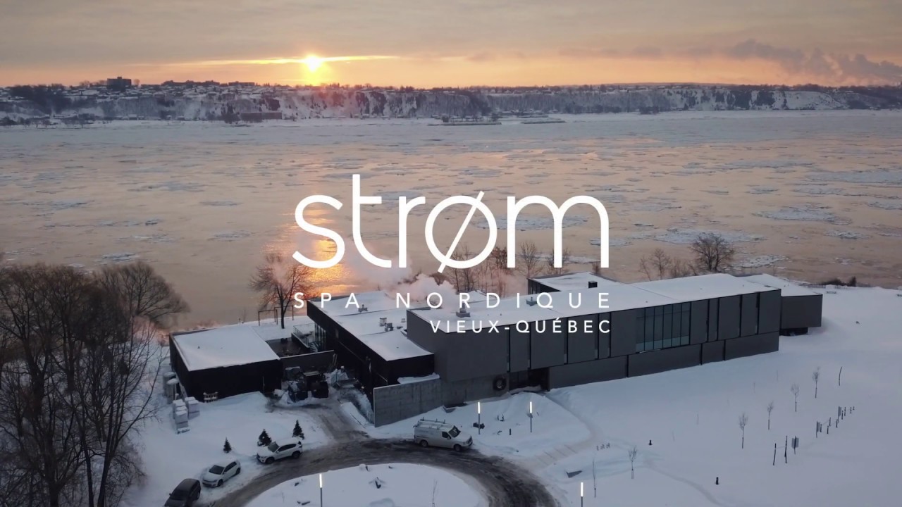 Visite du Strøm spa nordique Vieux-Québec - YouTube